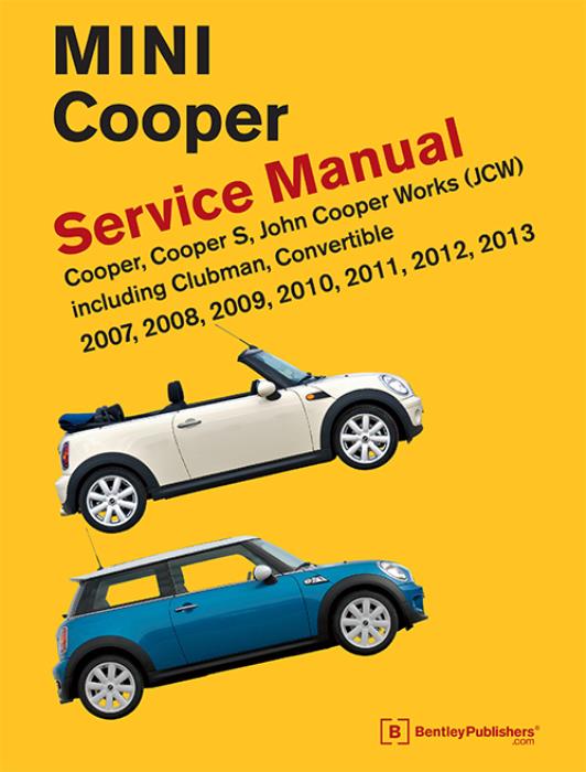 Buy Mini Cooper Service Manual 2007-2013 Clubman Convertible S R55 R56 ...